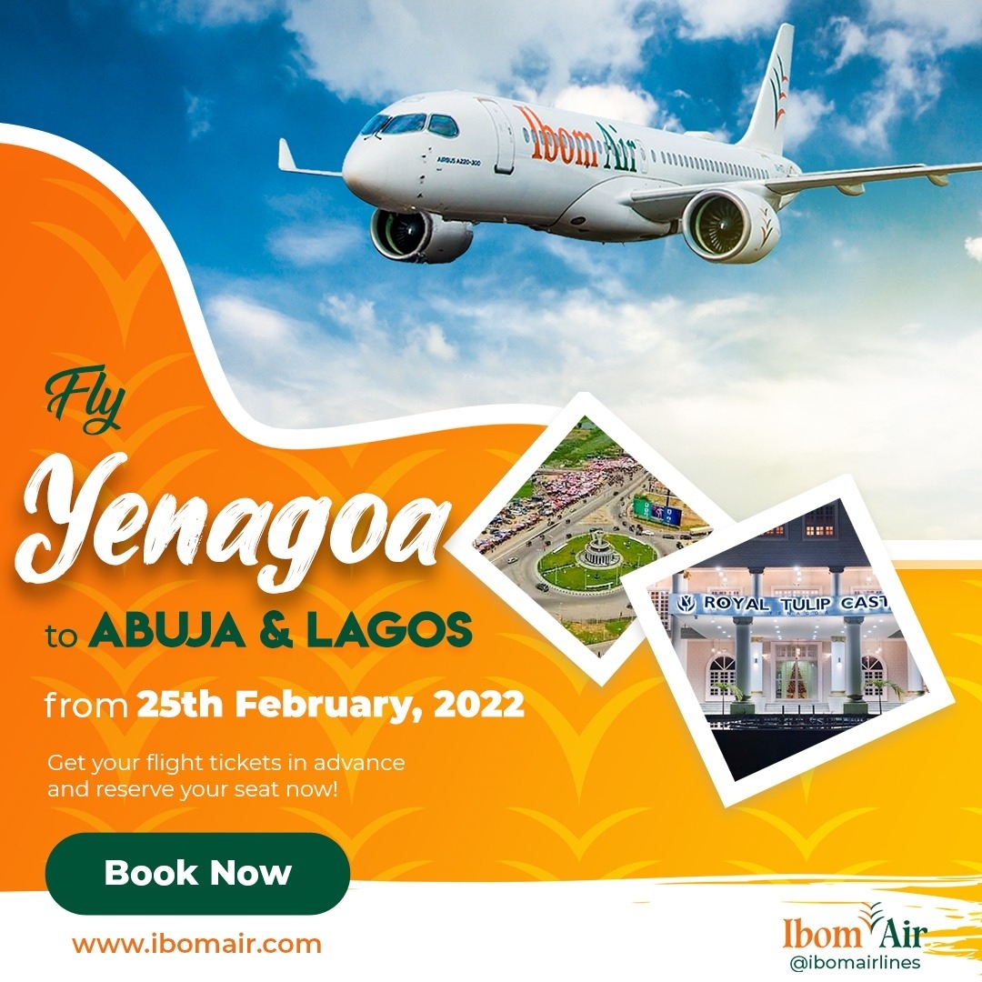 Fly Yenagoa to Abuja and Lagos! - Ibom Air